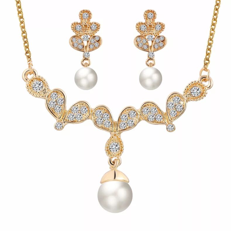Fashion Jewelry Set Wedding Jewelry Set Necklace With Earrings 42c50 on ...