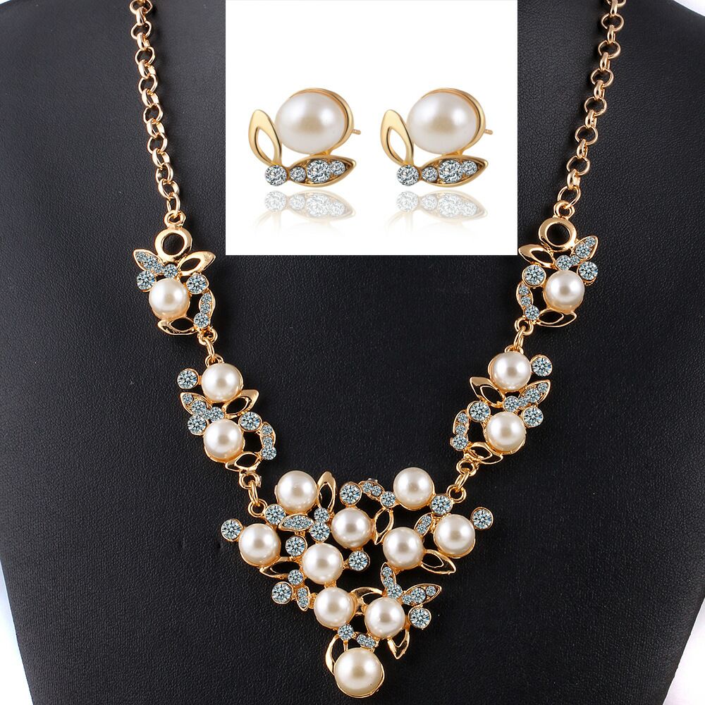 Fashion Jewelry Set Wedding Jewelry Set Necklace With Earrings 42d23 on ...